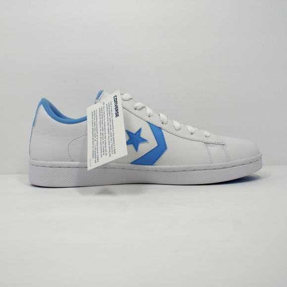 Converse | Shoes | Converse One Star Pro Leather White Bright Blue ...